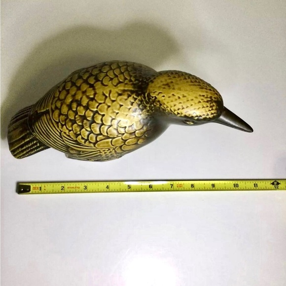 FLOCK-5 | Accents | Vintage Gorgeous Rare Flock5 Sw Brown Yellow Bird ...